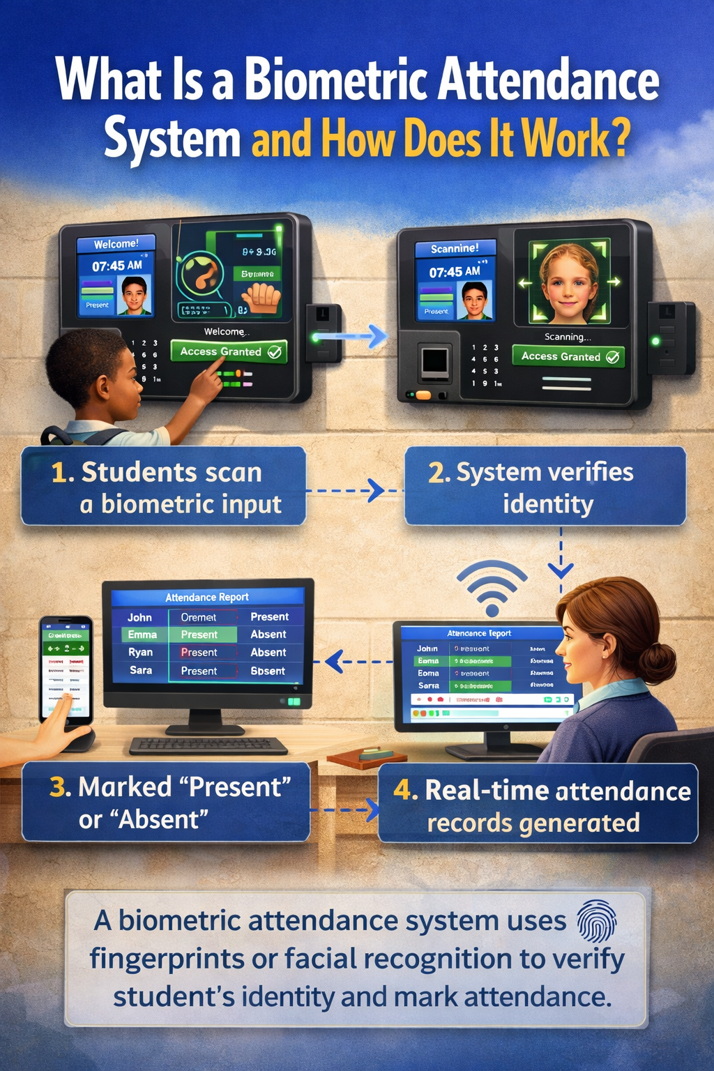 What Is a Biometric Attendance System and How Does It Work? A Complete ...